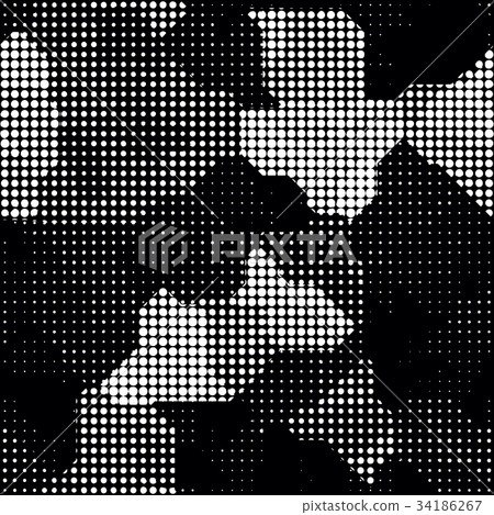 Modern seamless pattern with dots transition - Stock Illustration ...