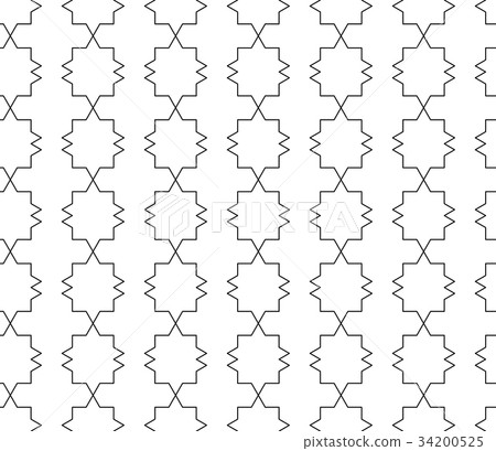 Vector seamless geometric pattern with editable - Stock Illustration ...
