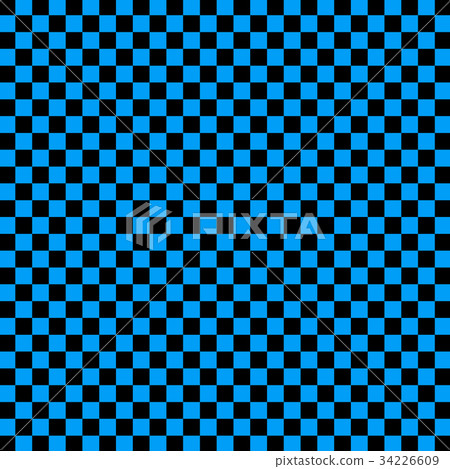 Blue and black checkered pattern - Stock Illustration [34226609] - PIXTA