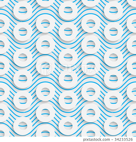 Seamless Circle Pattern. Wrapping Background - Stock Illustration ...