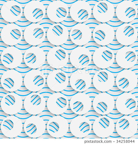 Seamless Circle Design. Futuristic Tile Pattern - Stock Illustration ...