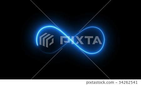 Abstract background with infinity sign. Digital - Stock Illustration ...