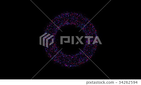Particle Ring. Energy background - Stock Illustration [34262594] - PIXTA