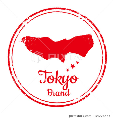 Tokyo stamp - Stock Illustration [34276363] - PIXTA