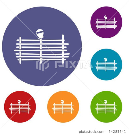 Palisade icons set - Stock Illustration [34285541] - PIXTA