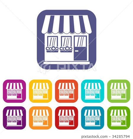 Store icons set - Stock Illustration [34285794] - PIXTA
