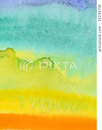 Flowing water colors on paper - Stock Illustration [34294706] - PIXTA