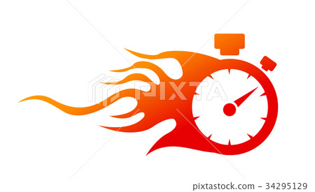 speedometer. abstract symbol of speed - Stock Illustration [34295129 ...