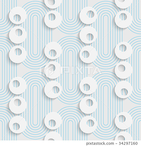 Seamless Circle Pattern. Wrapping Background - Stock Illustration ...