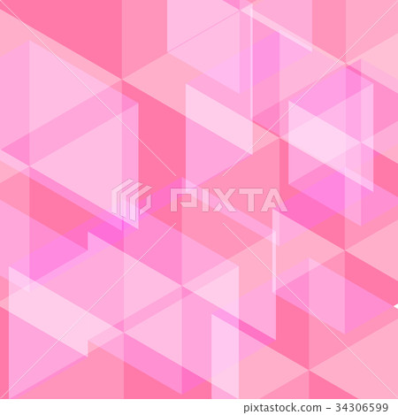 Abstract pink color of geometric shape background - Stock Illustration ...