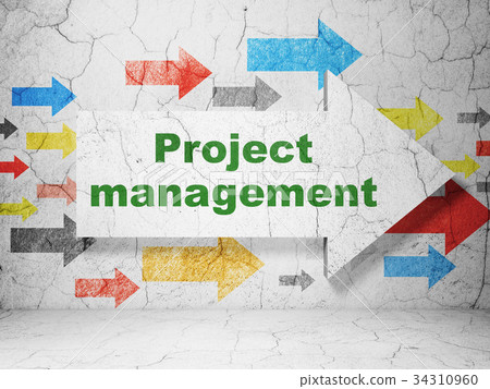 Finance concept: arrow with Project Management on - Stock Illustration ...