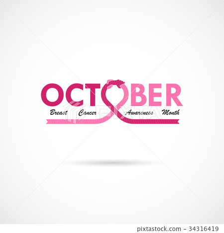Breast Cancer October Awareness Month Campaign - Stock Illustration ...