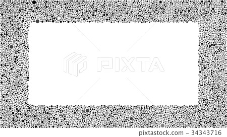 Black Grey Bubbles Rectangle FRame Random Dots - Stock Illustration ...