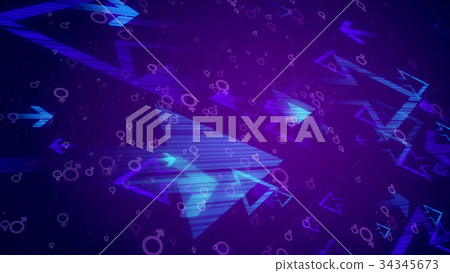 Abstract arrows and gender signs - Stock Illustration [34345673] - PIXTA