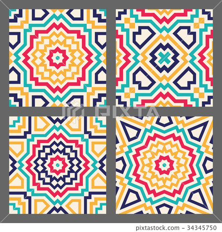 Abstract geometric tile - Stock Illustration [34345750] - PIXTA