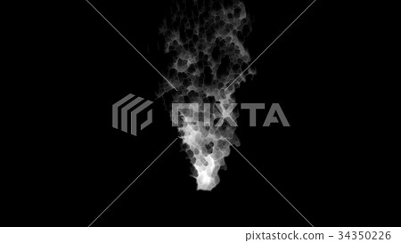 Abstract magic fire on black background - Stock Illustration [34350226 ...