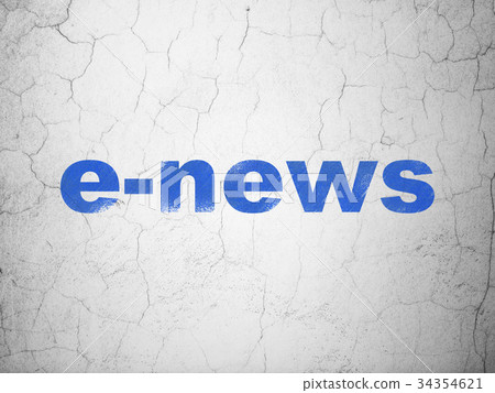 News concept: E-news on wall background - Stock Illustration [34354621 ...