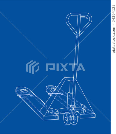 Hand pallet truck. Vector - Stock Illustration [34394122] - PIXTA