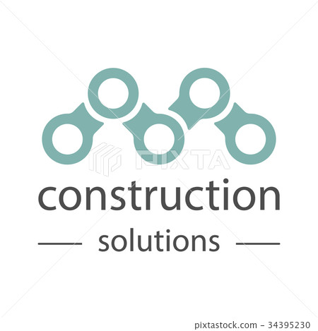 Construction company logo universal template - Stock Illustration ...