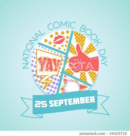 25 september National Comic Book Day - Stock Illustration [34429710 ...