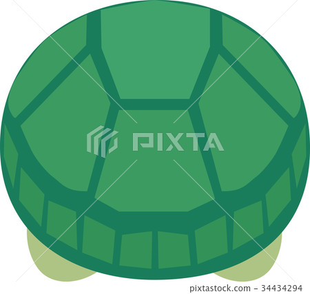 Backward facing turtle - Stock Illustration [34434294] - PIXTA