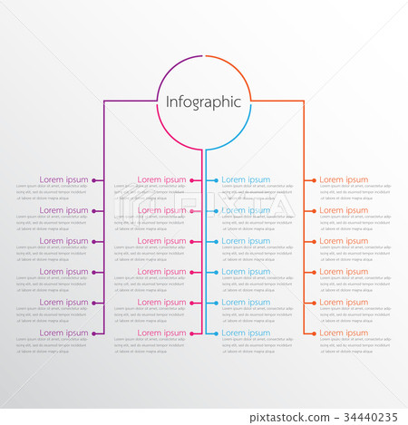 The infographic details for the report. 4 topic. - Stock Illustration ...