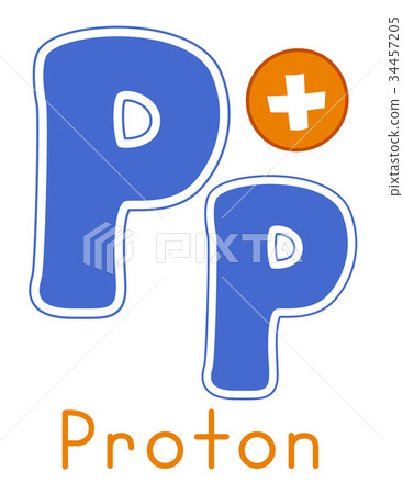 Physics Letter P for Proton - Stock Illustration [34457205] - PIXTA