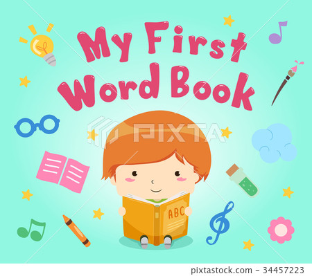 Kid Boy My First Word Book-插圖素材 [34457223] - PIXTA圖庫
