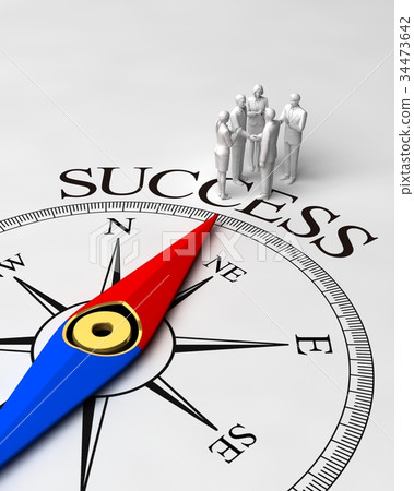 Success pointed by compass - Stock Illustration [34473642] - PIXTA