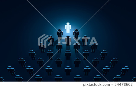 Insight (symbolic figures of people). 3D - Stock Illustration [34478602 ...