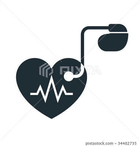 Artificial cardiac pacemaker icon - Stock Illustration [34482735] - PIXTA