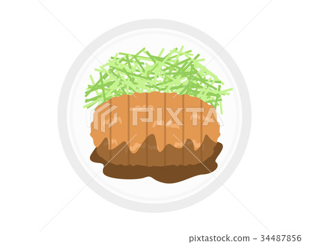 Pork cutlet - Stock Illustration [34487856] - PIXTA
