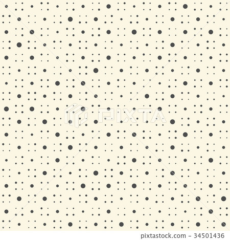 Seamless Minimal Circle Pattern - Stock Illustration [34501436] - PIXTA