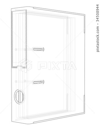 Document folder sketch. Vector - Stock Illustration [34508944] - PIXTA