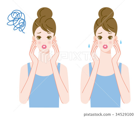 Female shock - Stock Illustration [34529100] - PIXTA