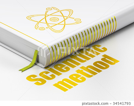 Science concept: book Molecule, Scientific Method - Stock Illustration ...