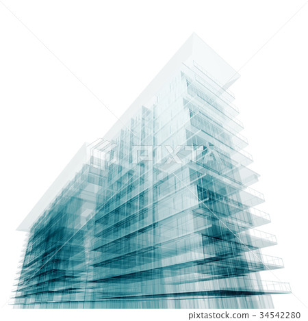 Urban building 3d rendering - Stock Illustration [34542280] - PIXTA