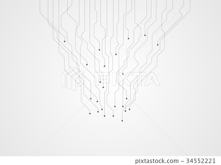 Abstract grey tech circuit board chip background - Stock Illustration ...
