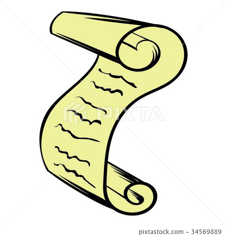 Scroll icon cartoon - Stock Illustration [34569889] - PIXTA