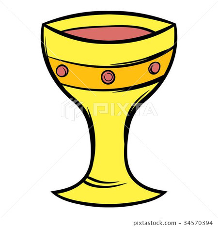 Medieval gold cup icon cartoon - Stock Illustration [34570394] - PIXTA