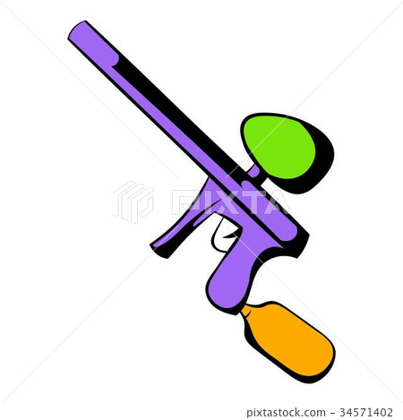Paintball gun icon cartoon - Stock Illustration [34571402] - PIXTA