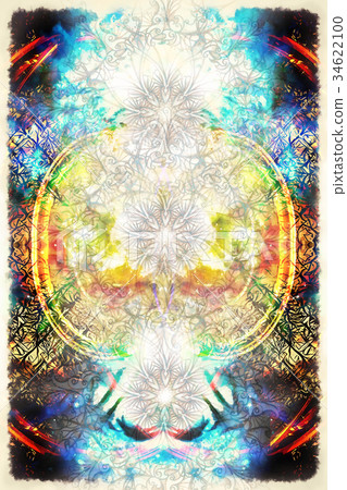 Ornamental mandala. Original hand draw and - Stock Illustration ...