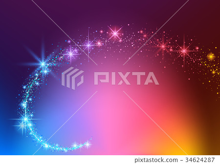 Colorful Sparkling Stream Effect - Stock Illustration [34624287] - PIXTA