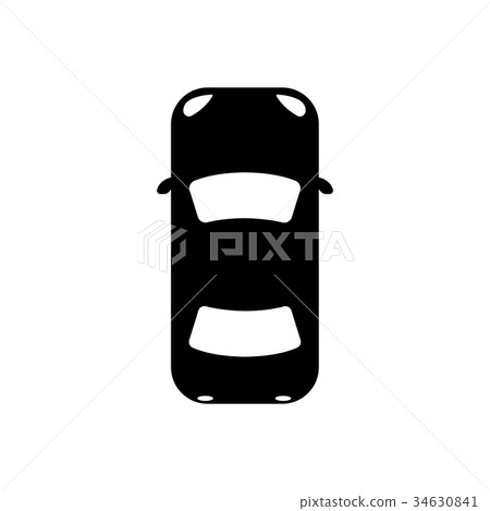 Overhead icon from the top of the car - Stock Illustration [34630841 ...