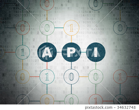Programming concept: Api on Digital Data Paper - Stock Illustration [34632748] - PIXTA