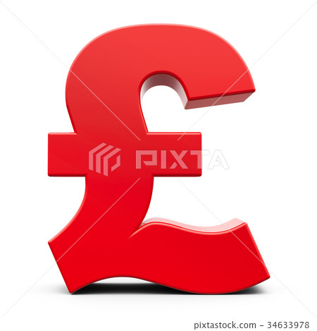 Red pound sign - Stock Illustration [34633978] - PIXTA