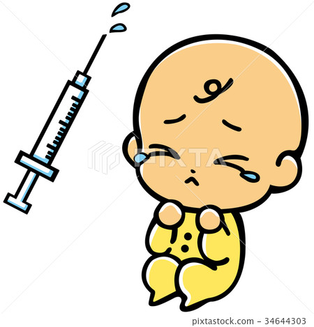 Baby and injection - Stock Illustration [34644303] - PIXTA