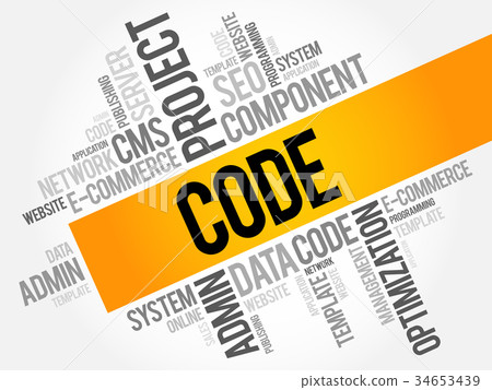 CODE word cloud collage - Stock Illustration [34653439] - PIXTA