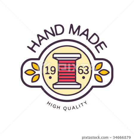 Handmade logo template, high quality since 1963 - Stock Illustration ...