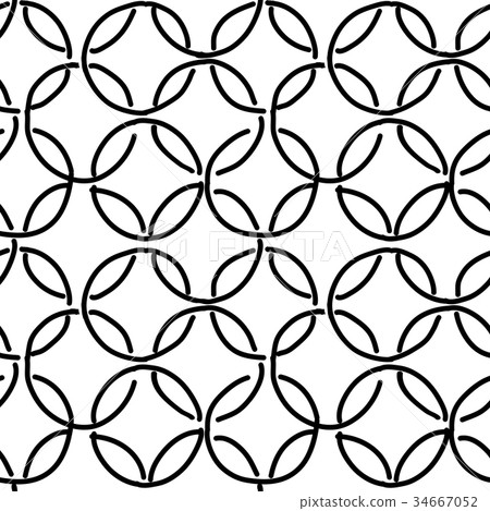 Abstract rings seamless pattern for your design - Stock Illustration ...
